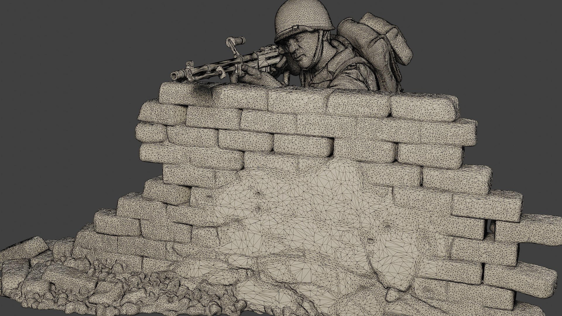 American Soldier Ww2 Pack 3D Model - TurboSquid 1670208