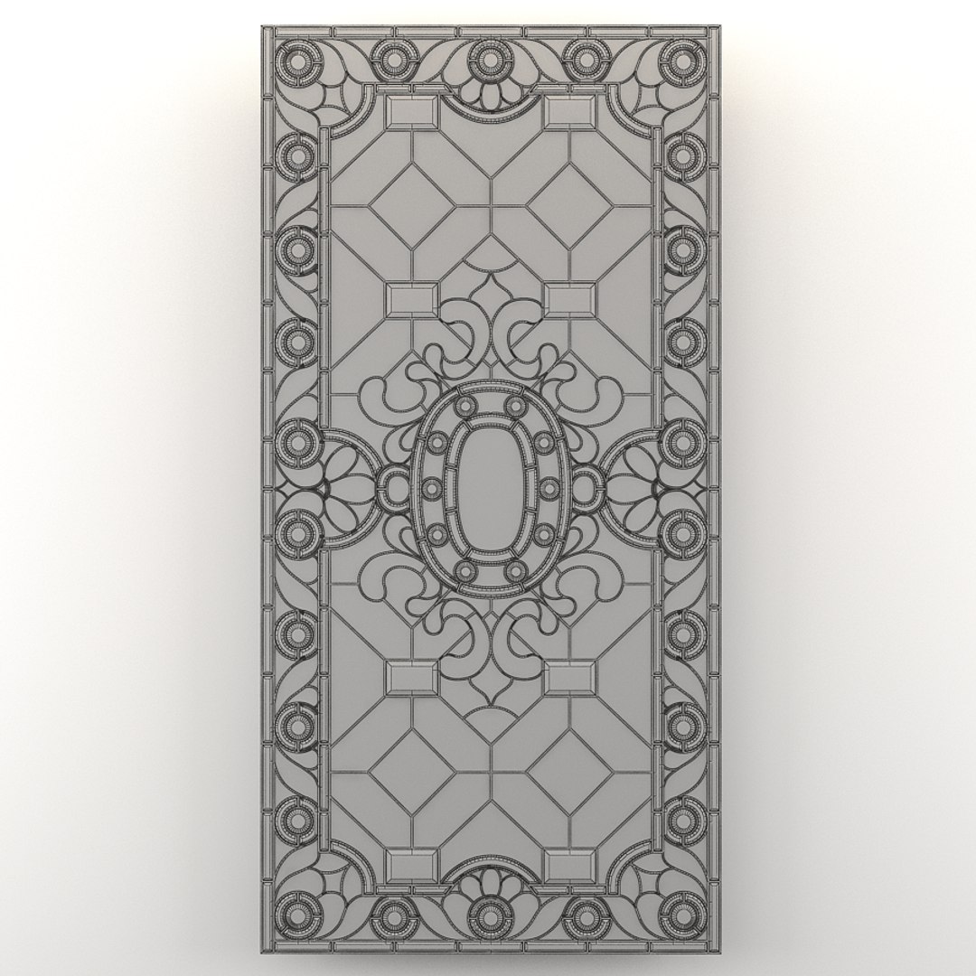 Stained-glass Frosted Glass 3d Model