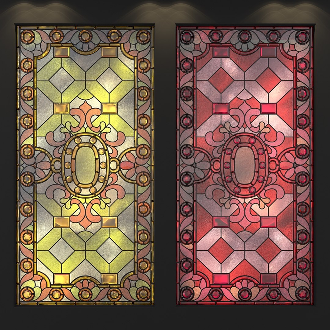 Stained-glass Frosted Glass 3d Model