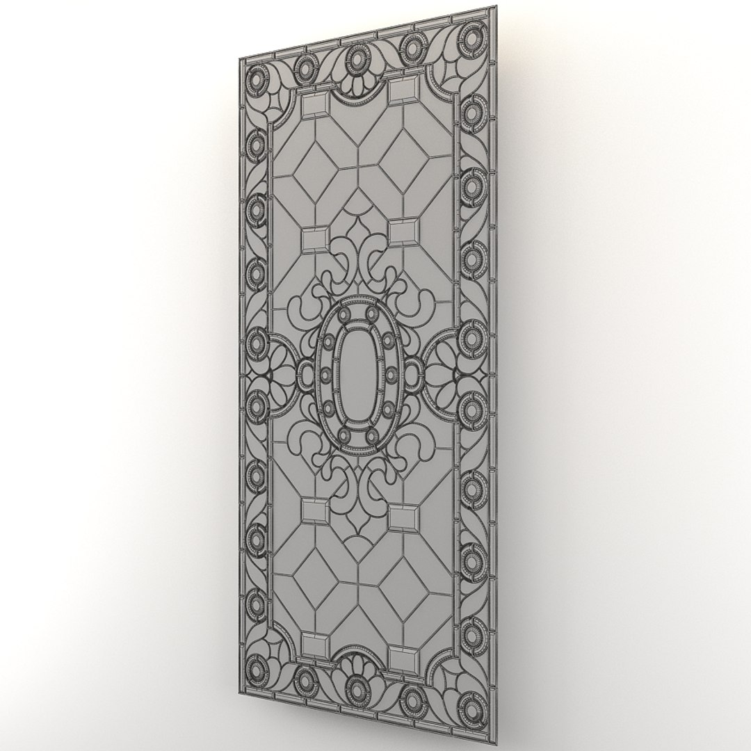 Stained-glass Frosted Glass 3d Model