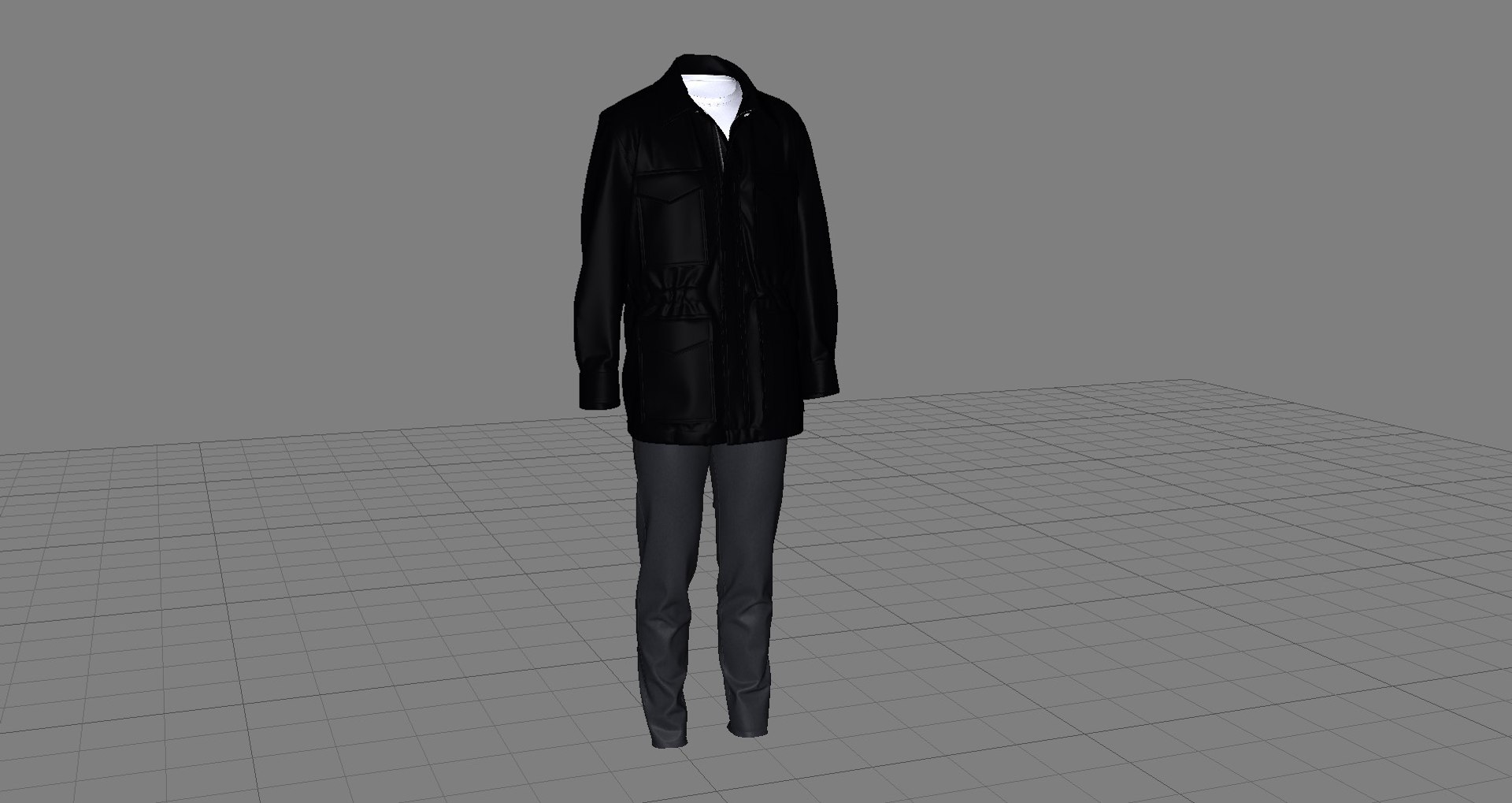 3D Model Patch Pocket Parka Outfit - TurboSquid 1874751