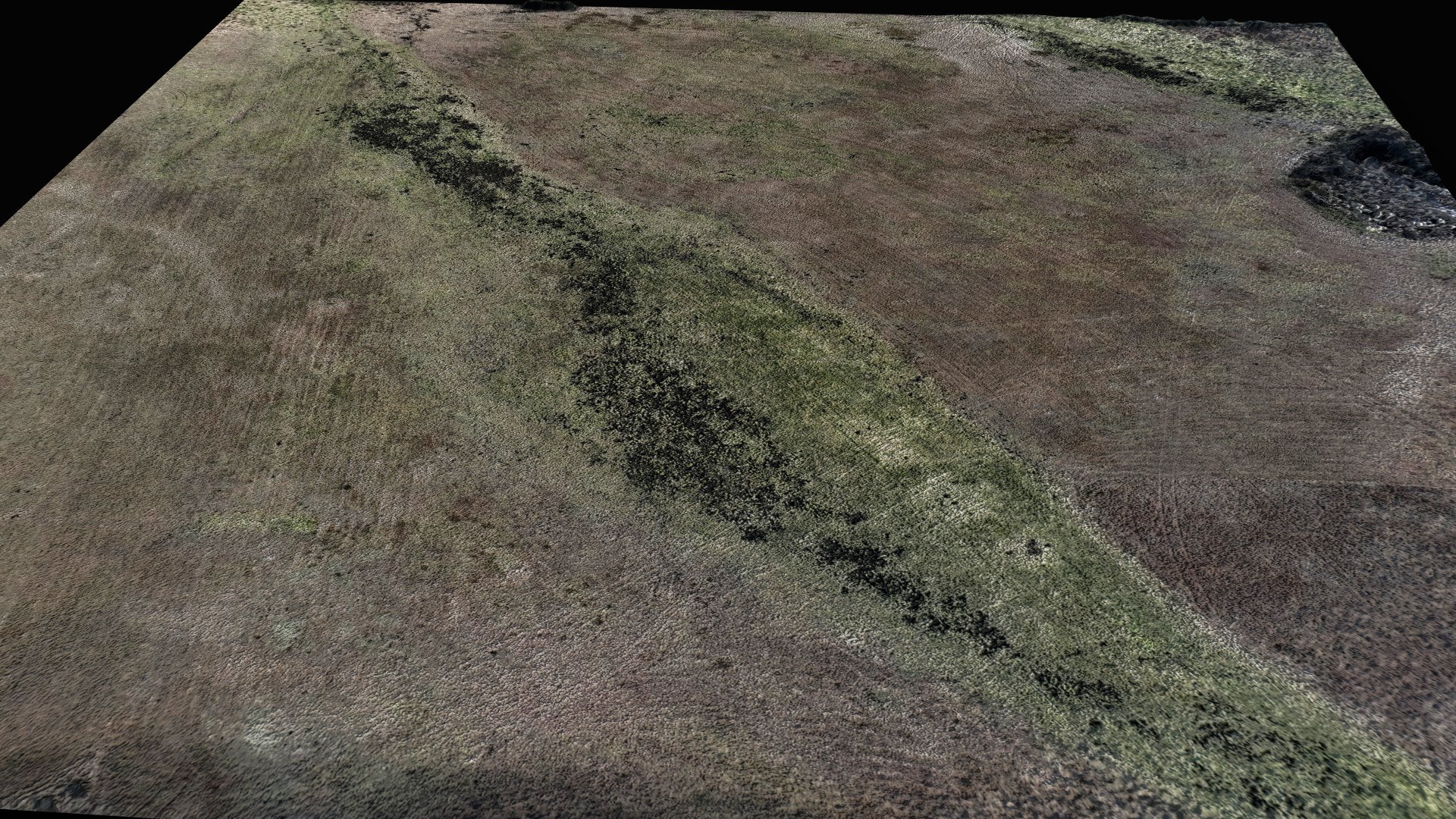 3D Model Landscape Grass Field Large Area 180m Part3 Drone Scan ...