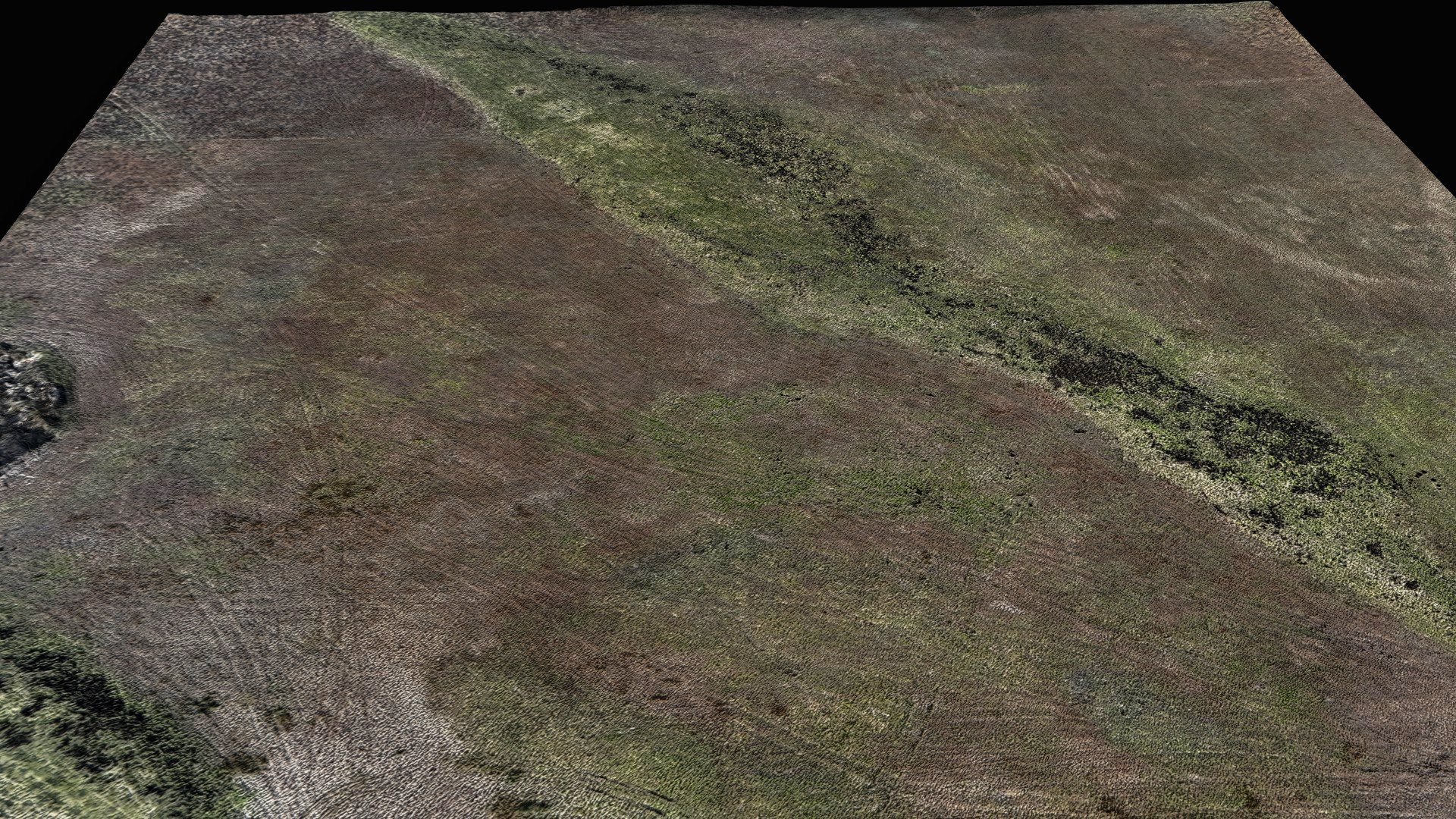 3D Model Landscape Grass Field Large Area 180m Part3 Drone Scan ...