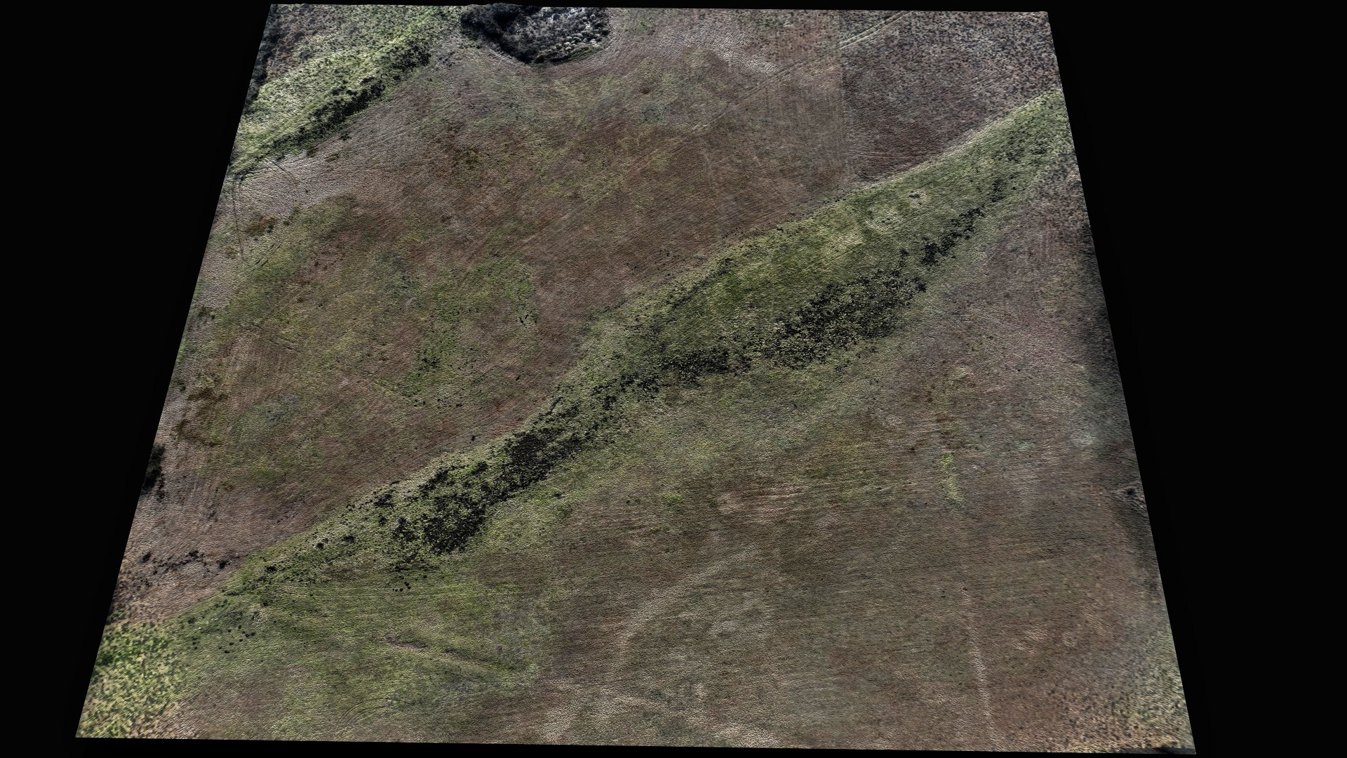 3D Model Landscape Grass Field Large Area 180m Part3 Drone Scan ...