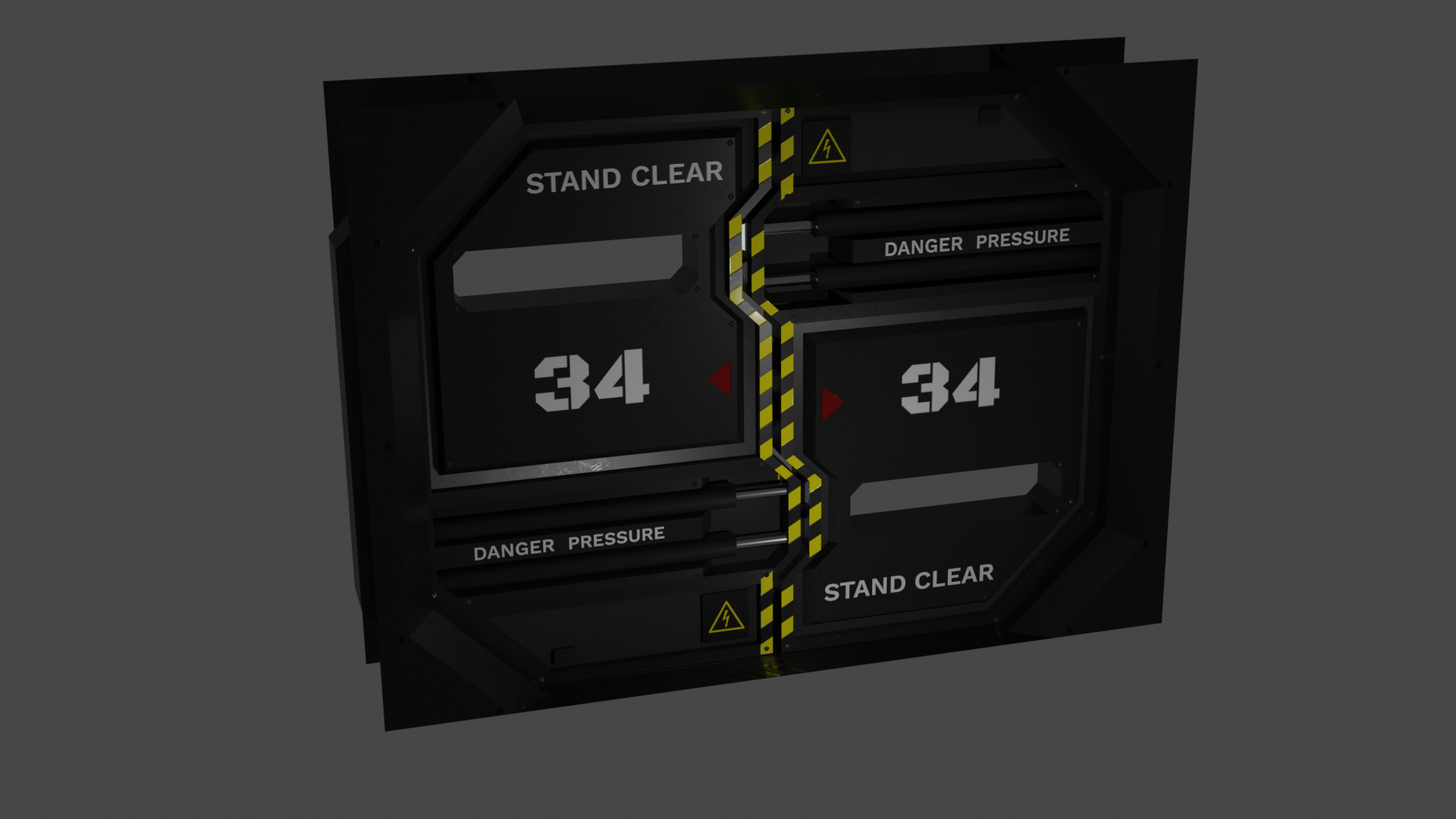 Sci-Fi Airlock Door Model - TurboSquid 1982686