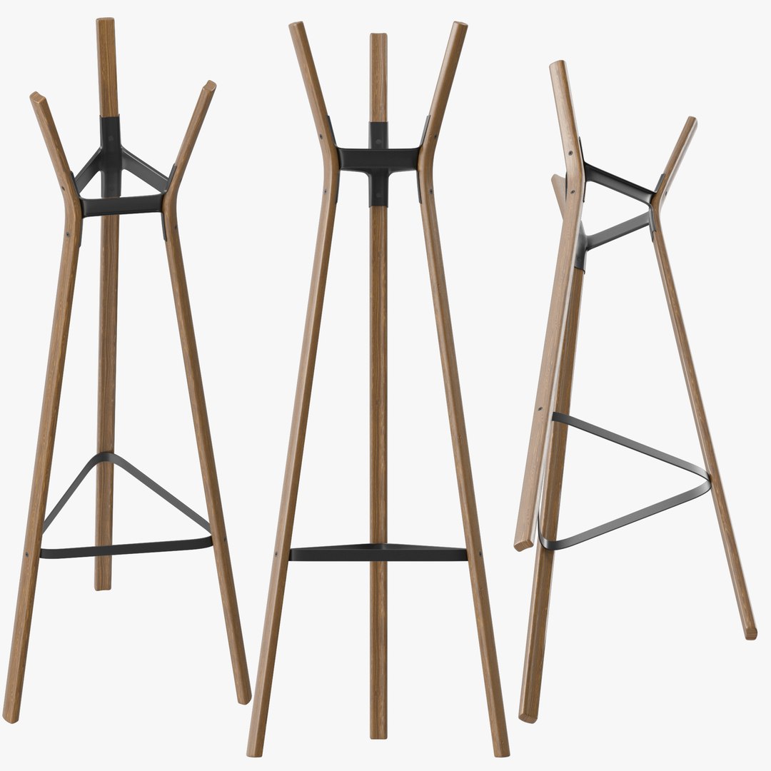 Steelwood Coat Stand 3D Model - TurboSquid 1809972