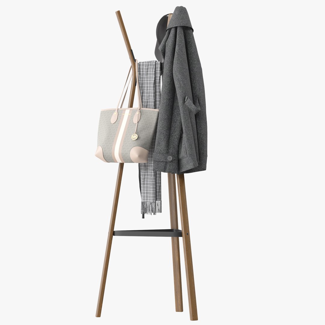 Steelwood Coat Stand 3D Model - TurboSquid 1809972