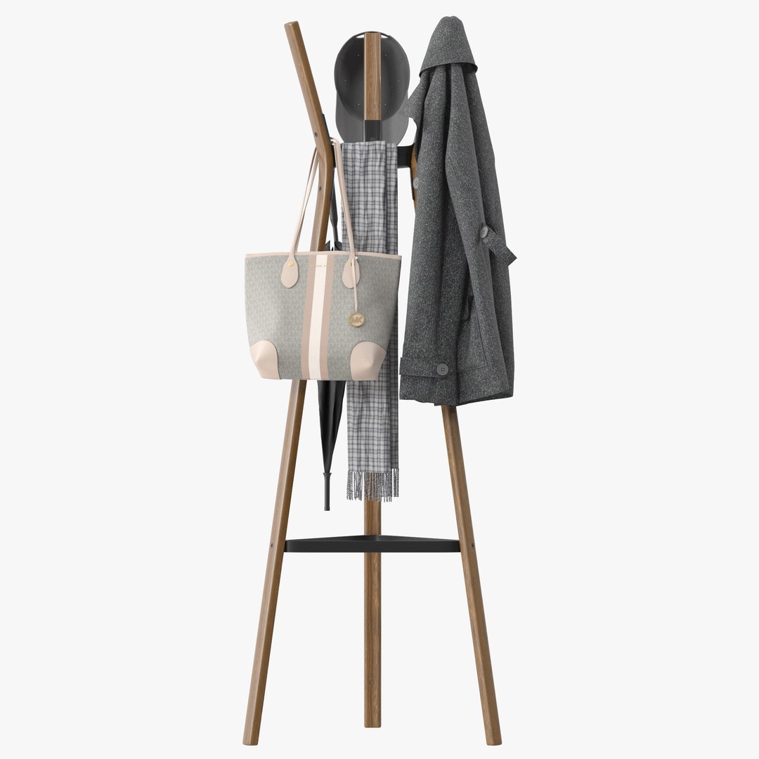 Steelwood Coat Stand 3D Model - TurboSquid 1809972
