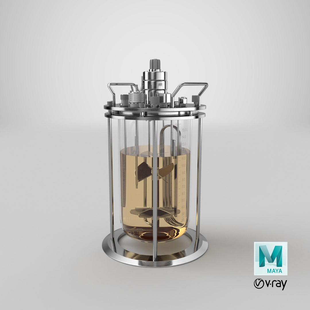 Big Glass Bioreactor 3D - TurboSquid 2006058