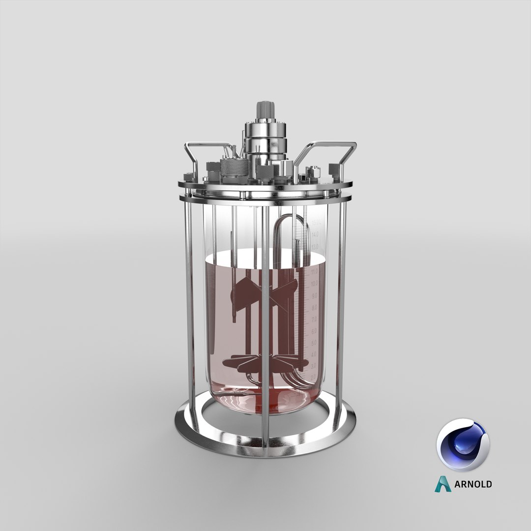 Big Glass Bioreactor 3D - TurboSquid 2006058