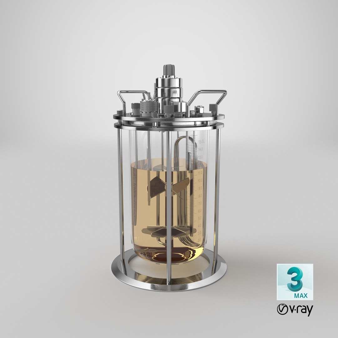 Big Glass Bioreactor 3D - TurboSquid 2006058