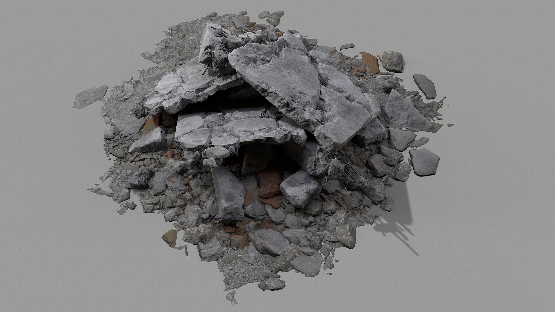 3D model Ruin Debris Rubble 04 - TurboSquid 1743912