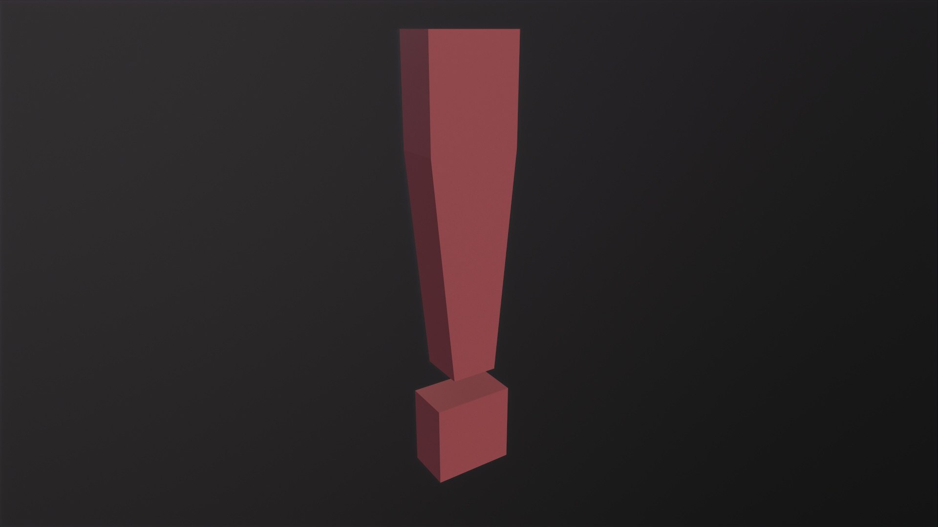 Exclamation Mark 3D Model - TurboSquid 2138150