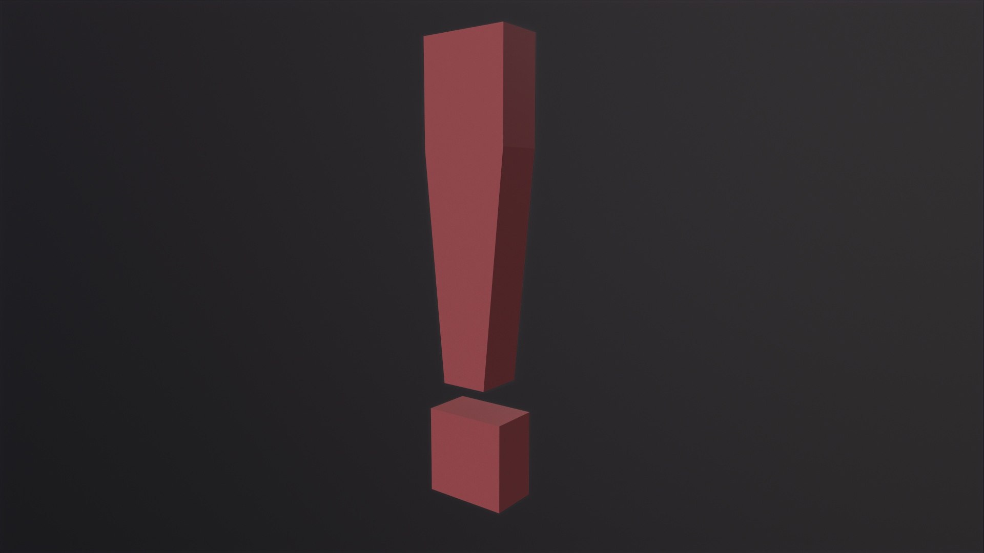 Exclamation Mark 3D Model - TurboSquid 2138150