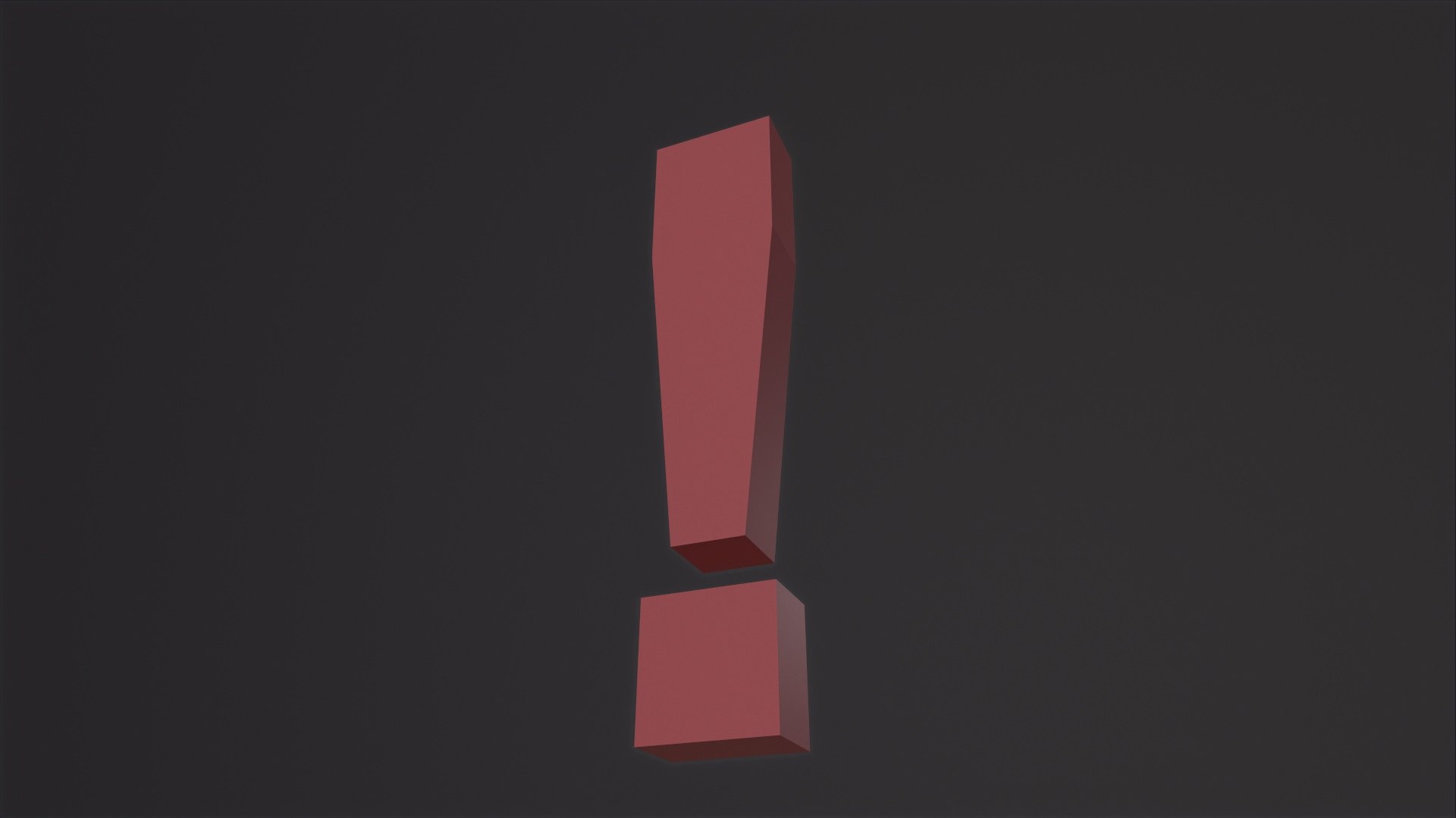 Exclamation Mark 3D Model - TurboSquid 2138150
