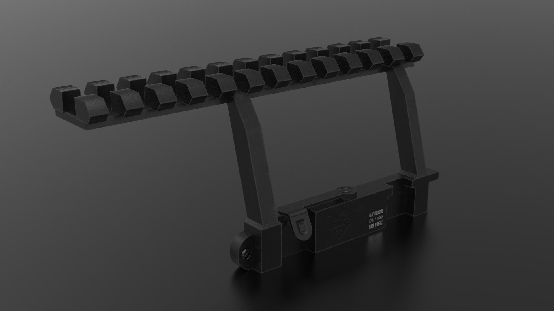 AK47 Scope Mount 3D 3D Model - TurboSquid 1868438