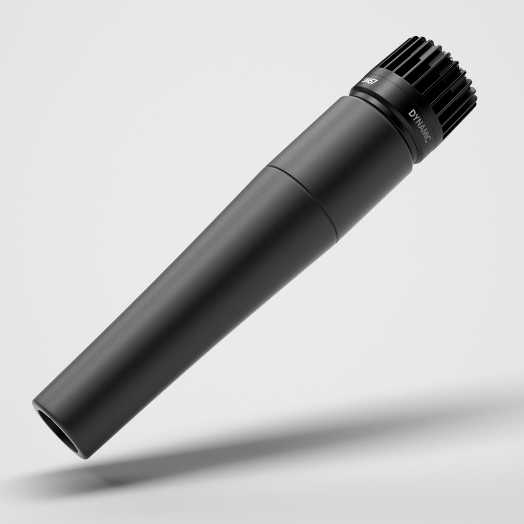 3d Model Shure Sm57 Microphone