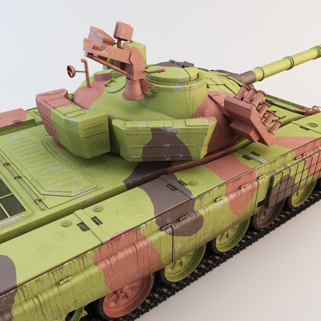 polish pt-91 twardy main 3d model
