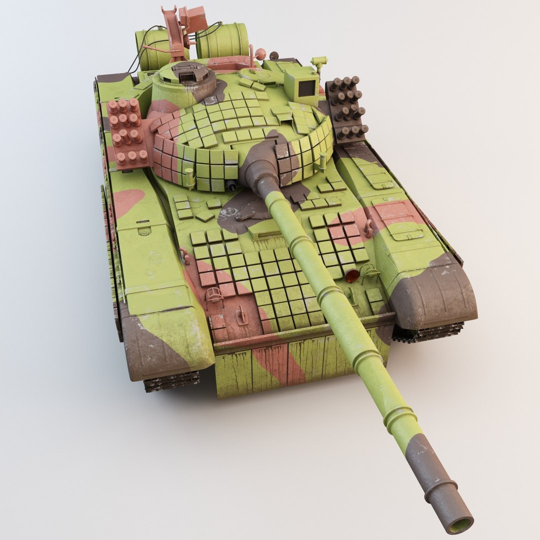 polish pt-91 twardy main 3d model