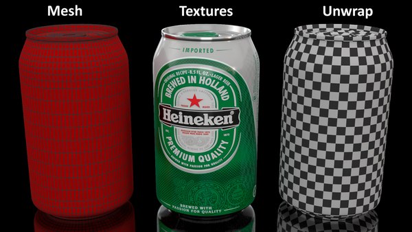 modelo 3d Lata de cerveza Heineken - TurboSquid 2015851