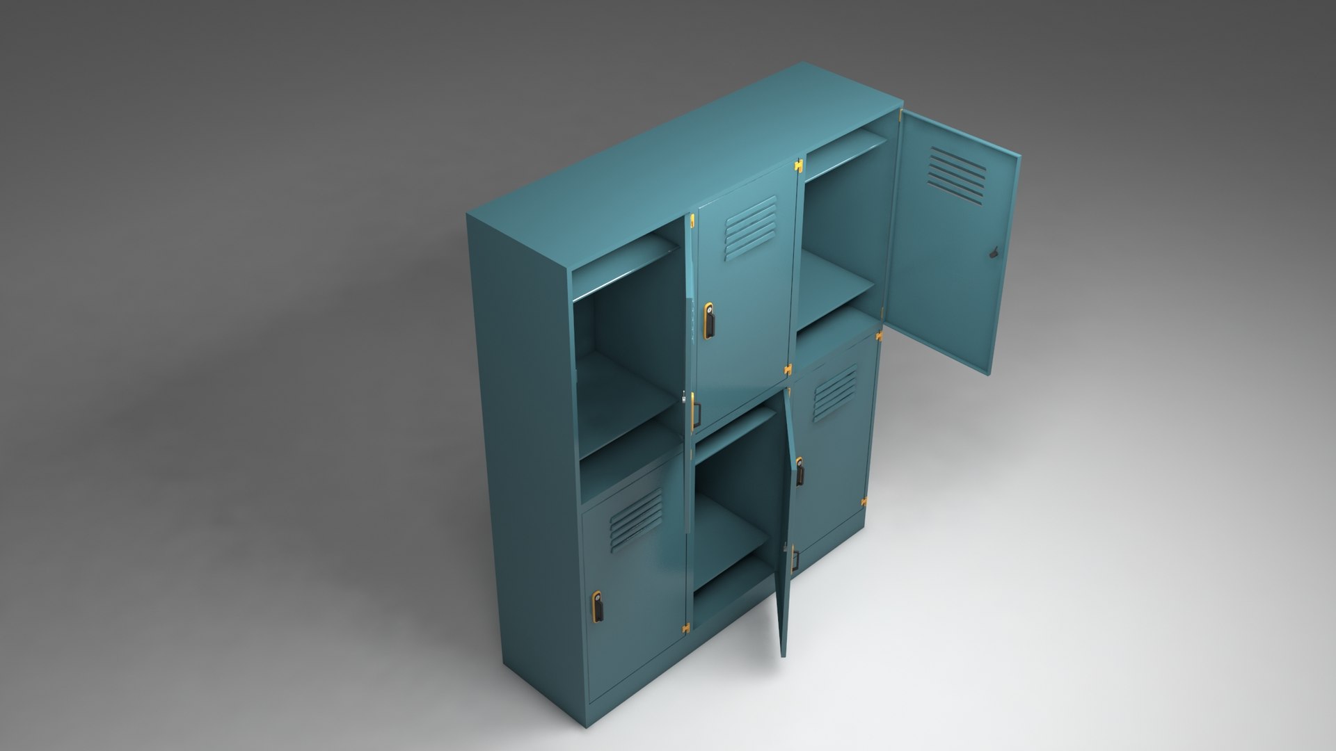 3D clothes cabinet metal - TurboSquid 1421053