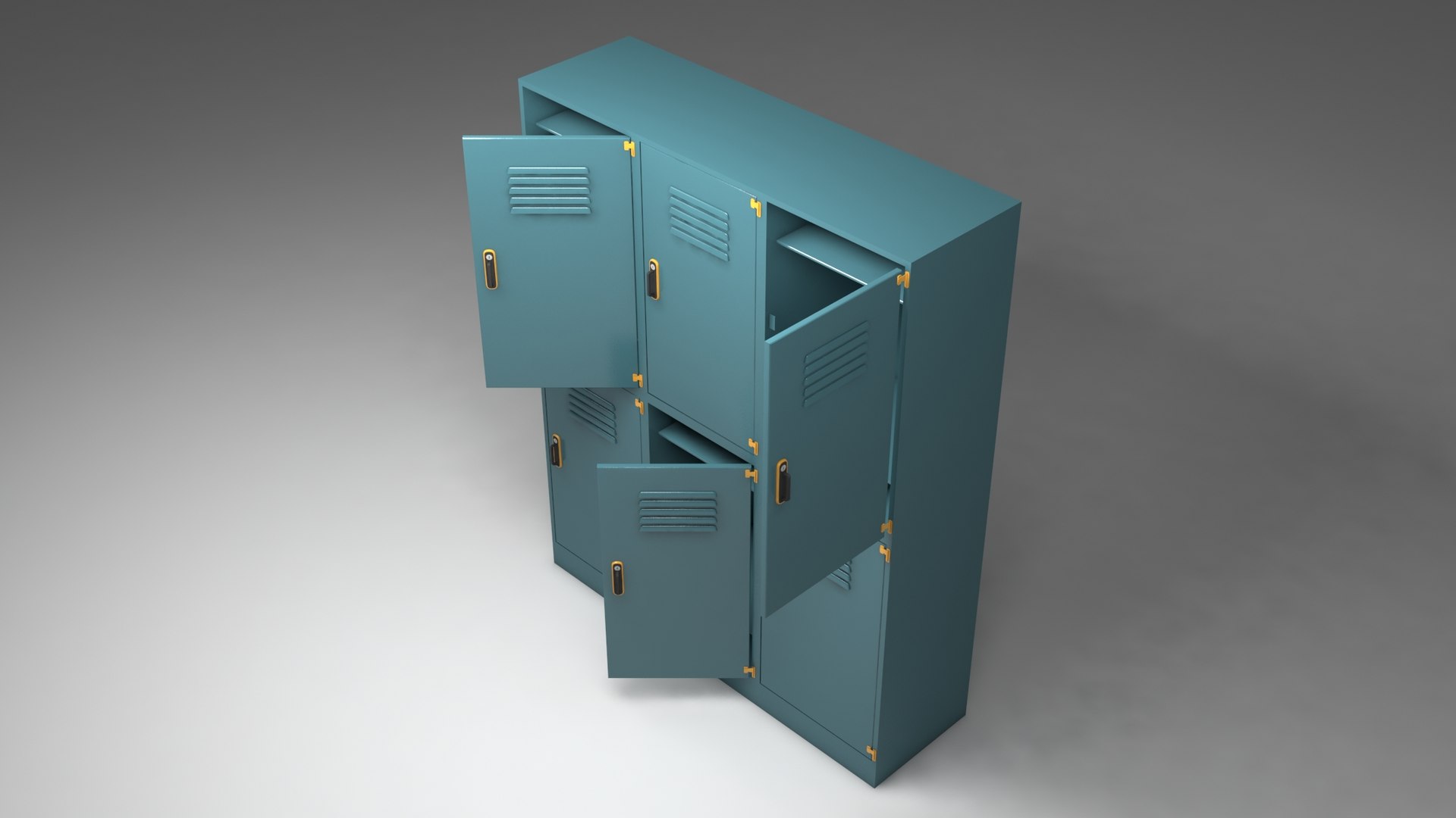 3D clothes cabinet metal - TurboSquid 1421053