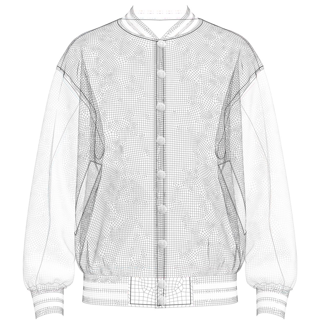 Mens Oversized Varsity Jacket 3D - TurboSquid 2206668