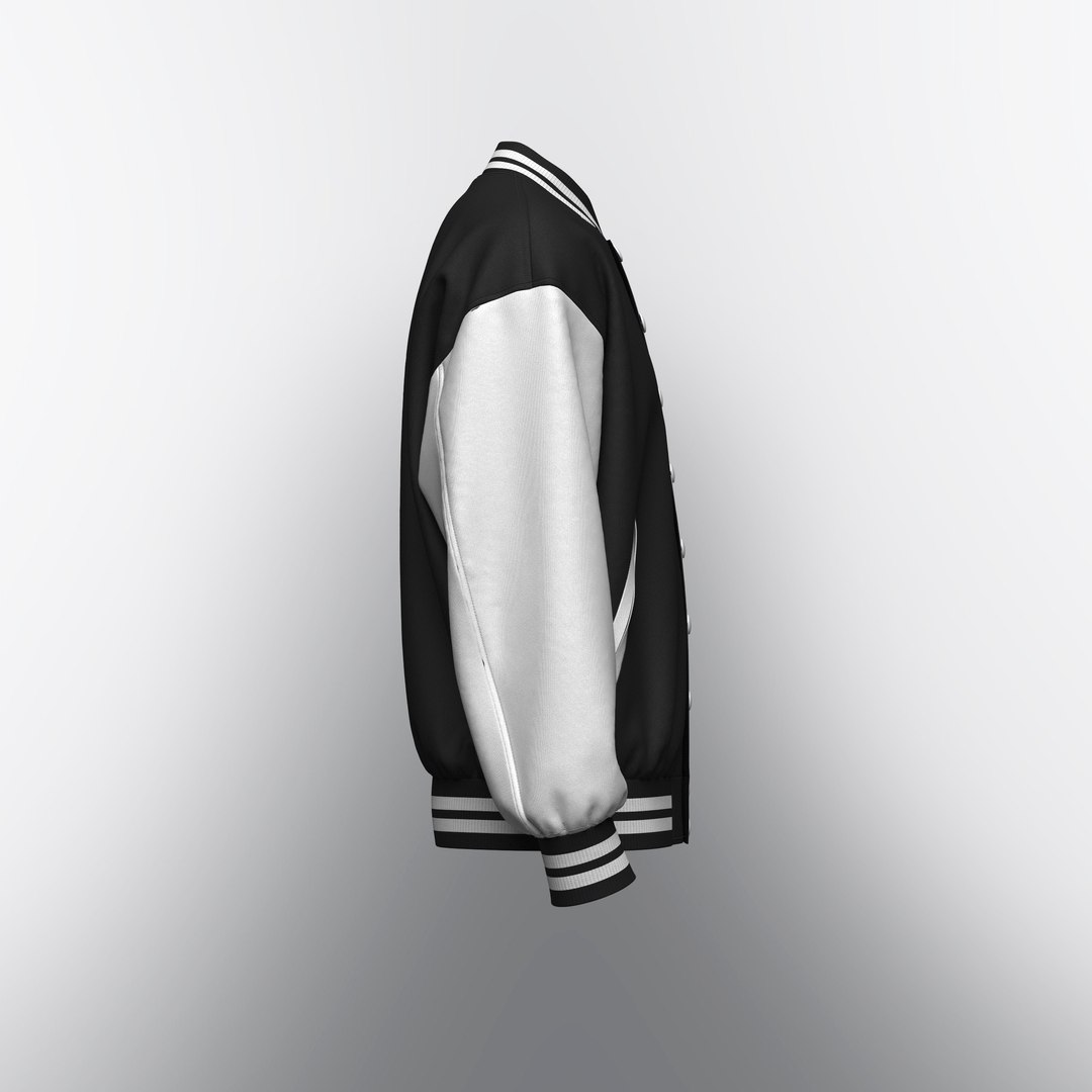 Mens Oversized Varsity Jacket 3D - TurboSquid 2206668