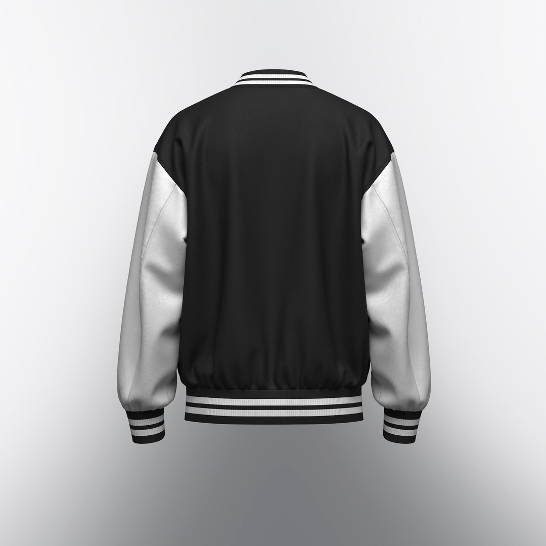 Mens Oversized Varsity Jacket 3D - TurboSquid 2206668