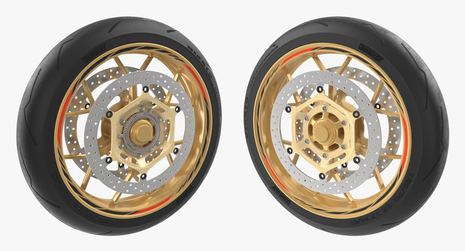 3d model sport motorcycle wheel