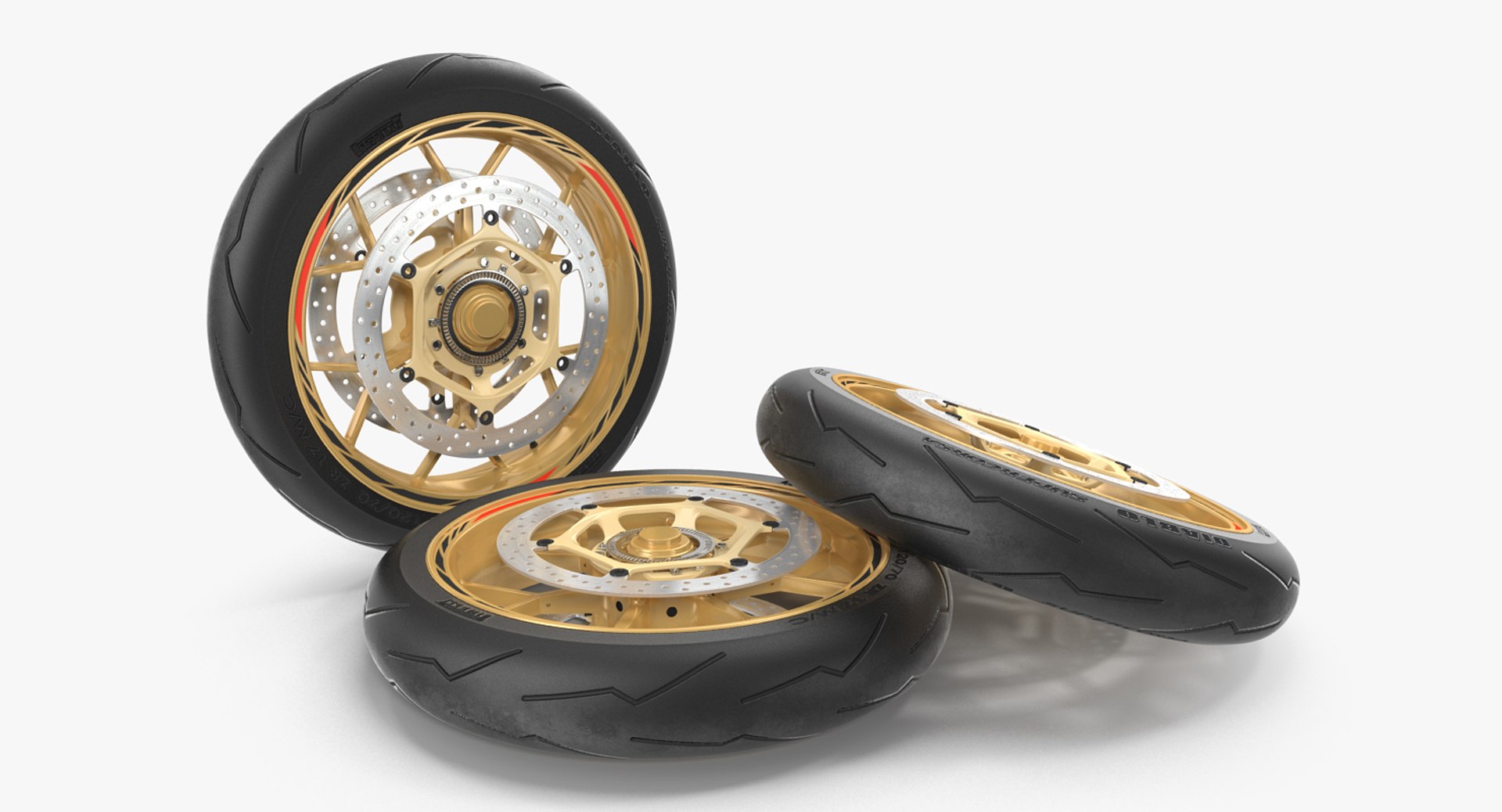 3d model sport motorcycle wheel