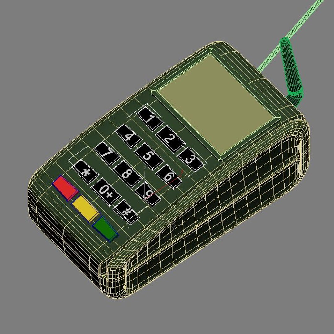 3d credit card reader model