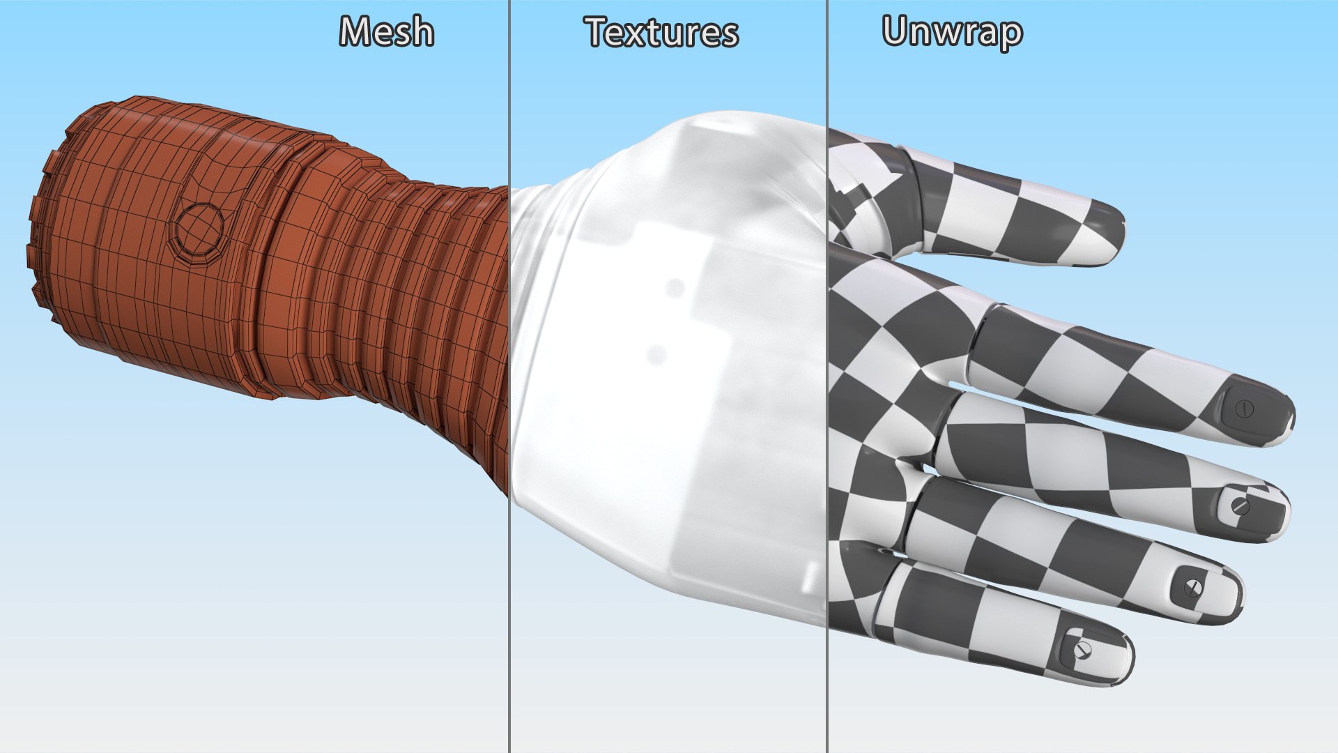 Wrist Bionic Hand Deka Rigged For Cinema 4D 3D Model - TurboSquid 2087503