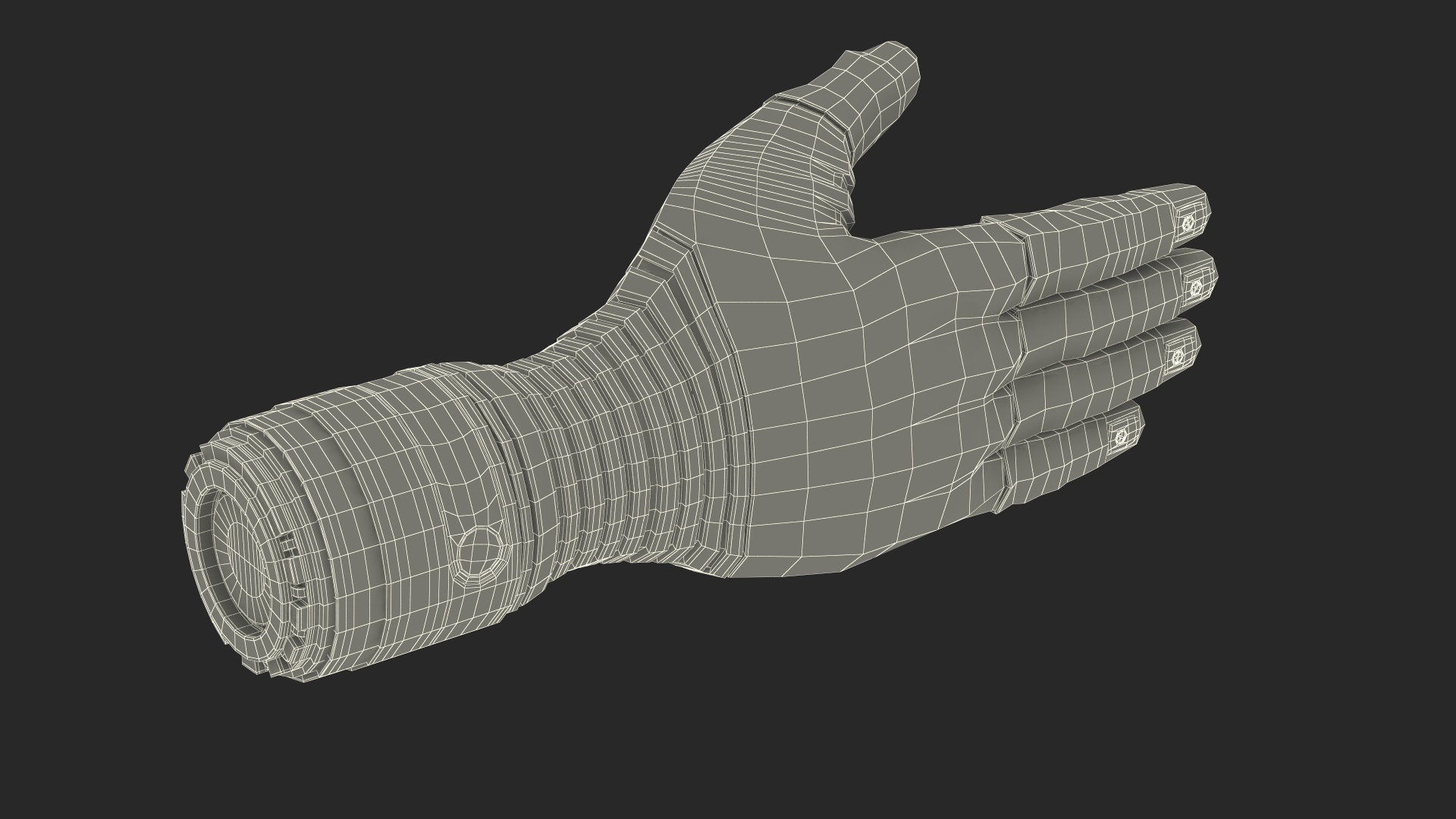 Wrist Bionic Hand Deka Rigged For Cinema 4D 3D Model - TurboSquid 2087503