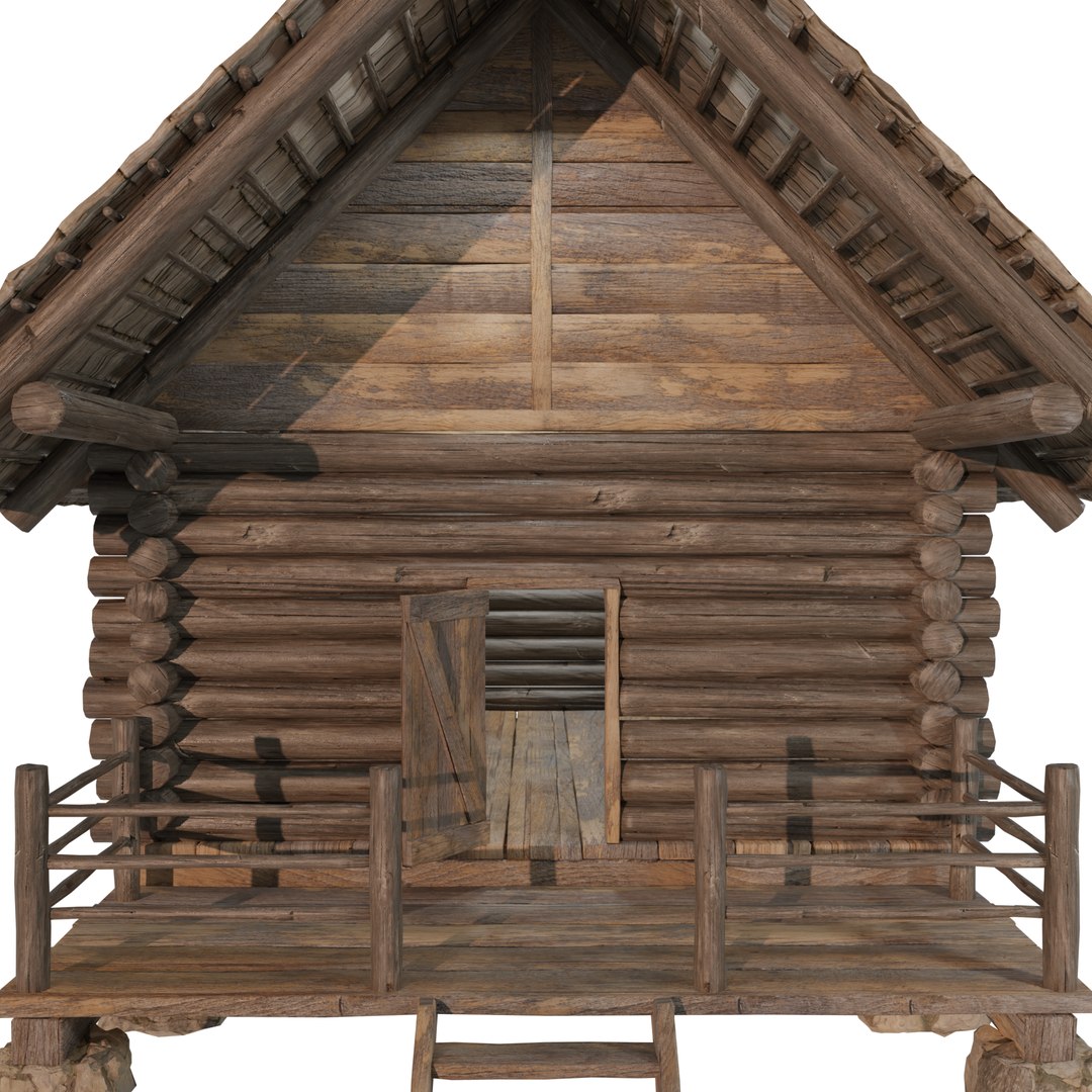 3D Model Log Cabin - TurboSquid 1962487