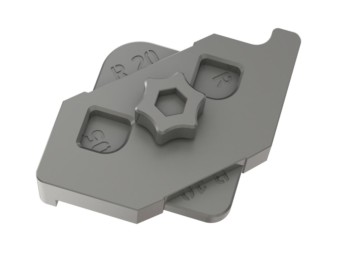 3D Model Printable Jig Router Template - TurboSquid 1815464