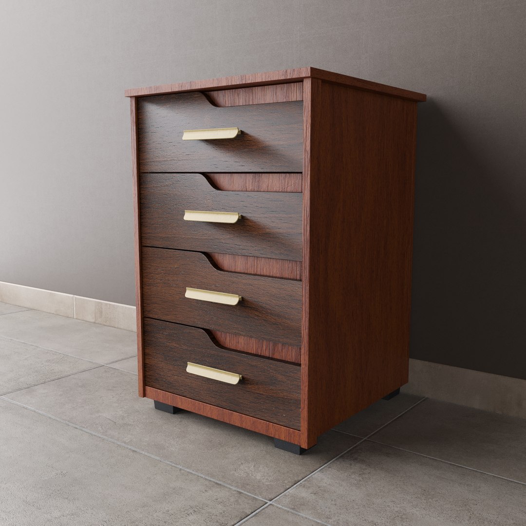 3D Model Wooden Closet - TurboSquid 2253379