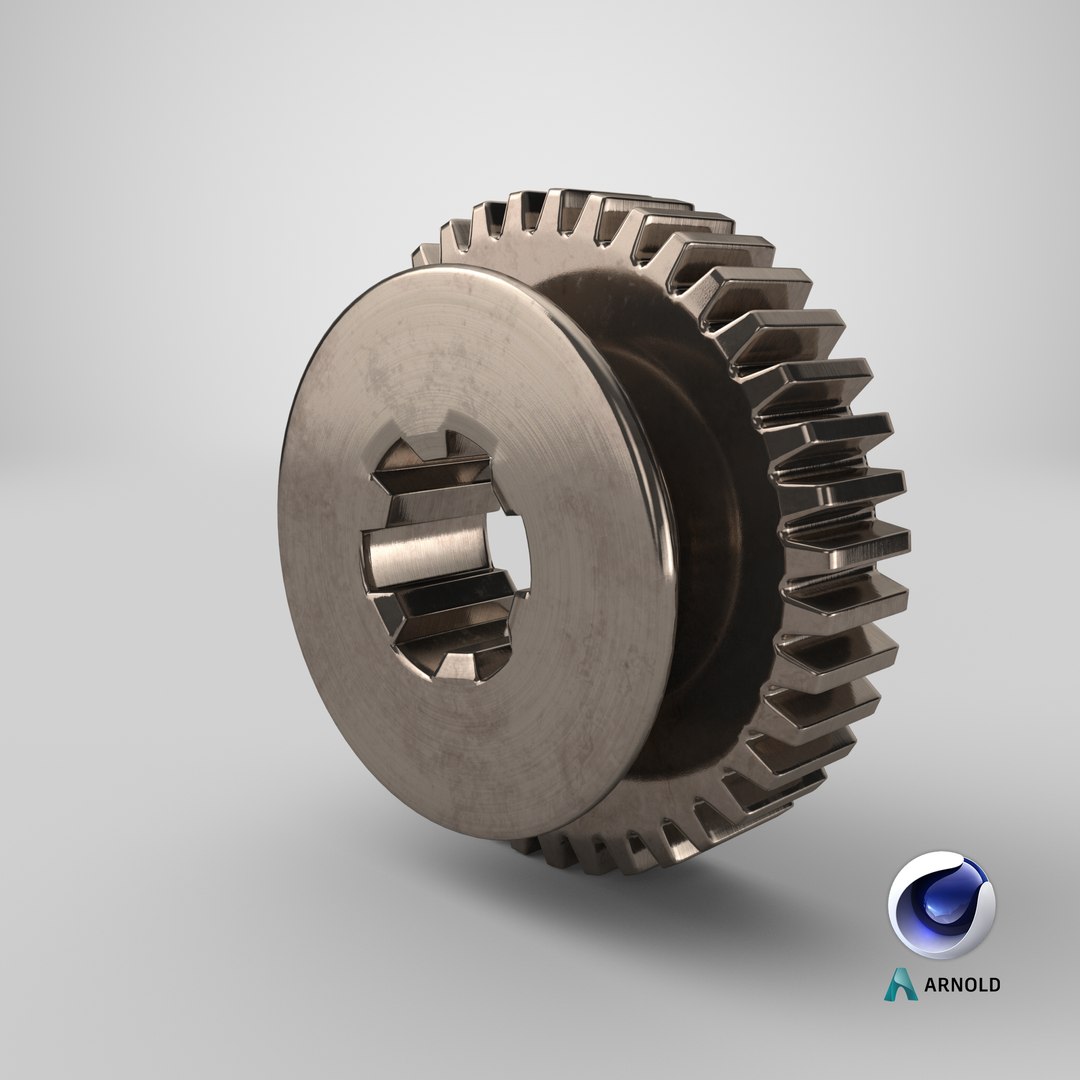 Spur gear 04 3D model - TurboSquid 1402715