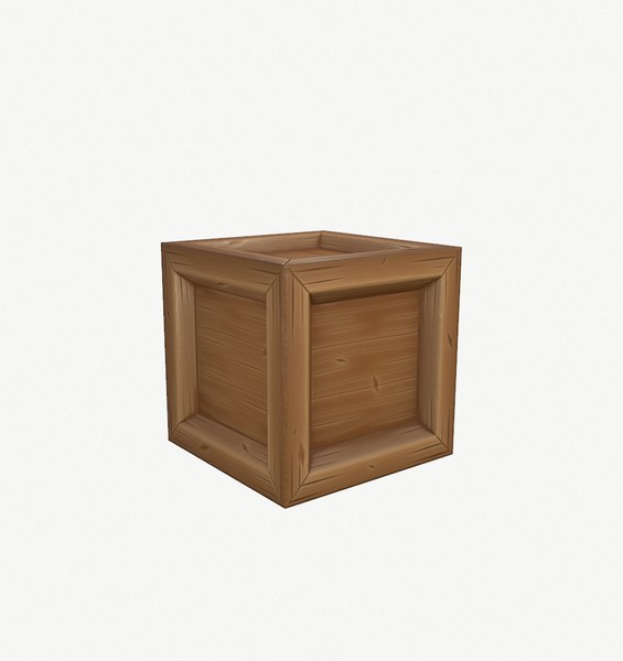 3D wooden box model - TurboSquid 1665301