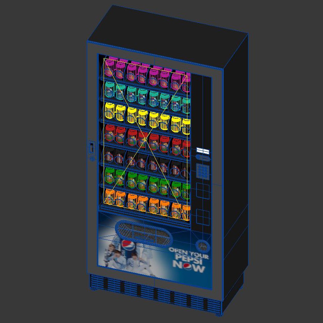 3d Beverage Vending Machines Model
