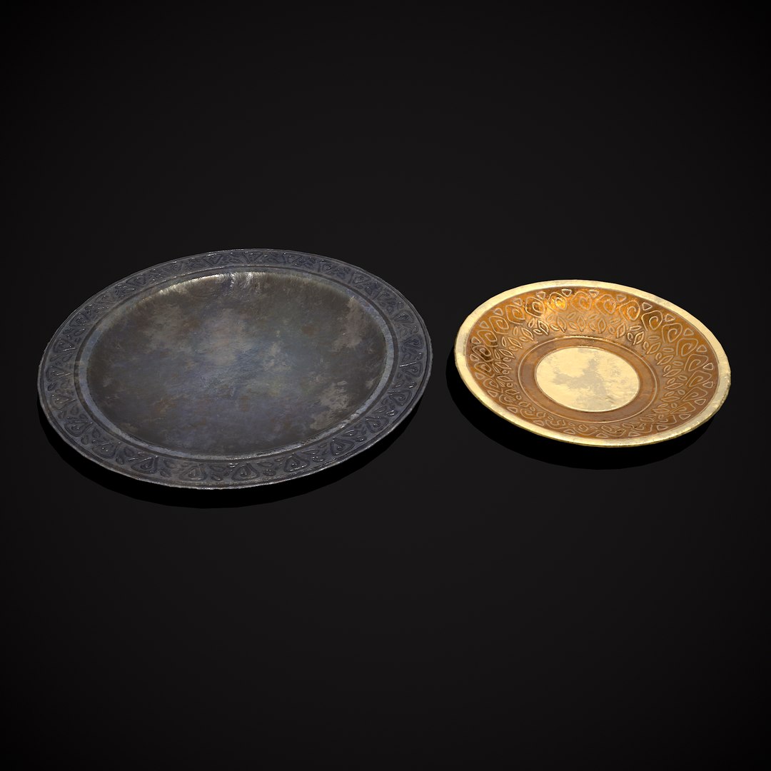 Medieval Fancy Plates 3D Model - TurboSquid 2189176