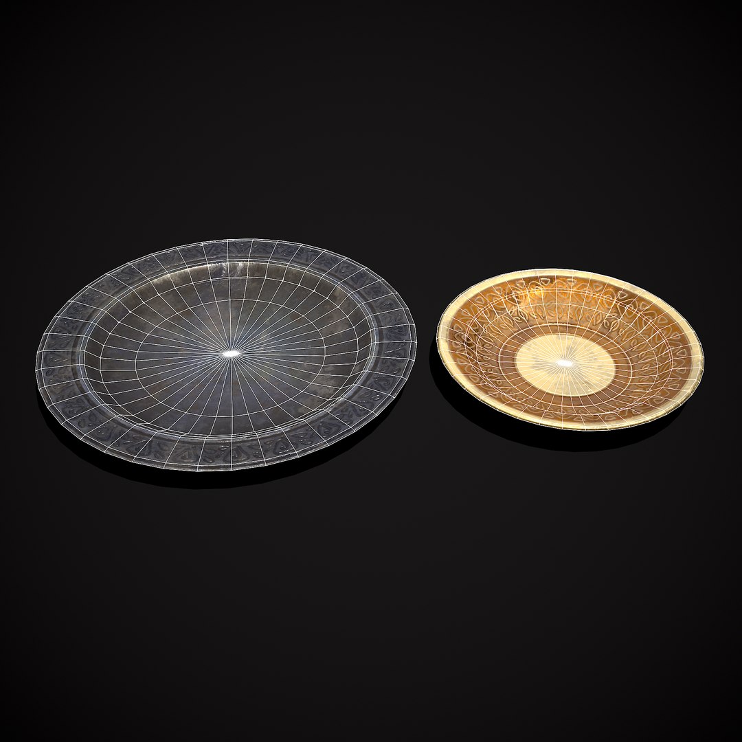 Medieval Fancy Plates 3D Model - TurboSquid 2189176