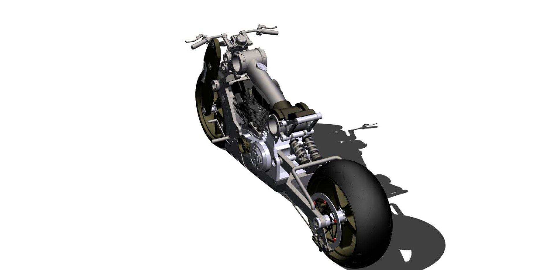 Confederate Fighter Custom Bike 3d Model
