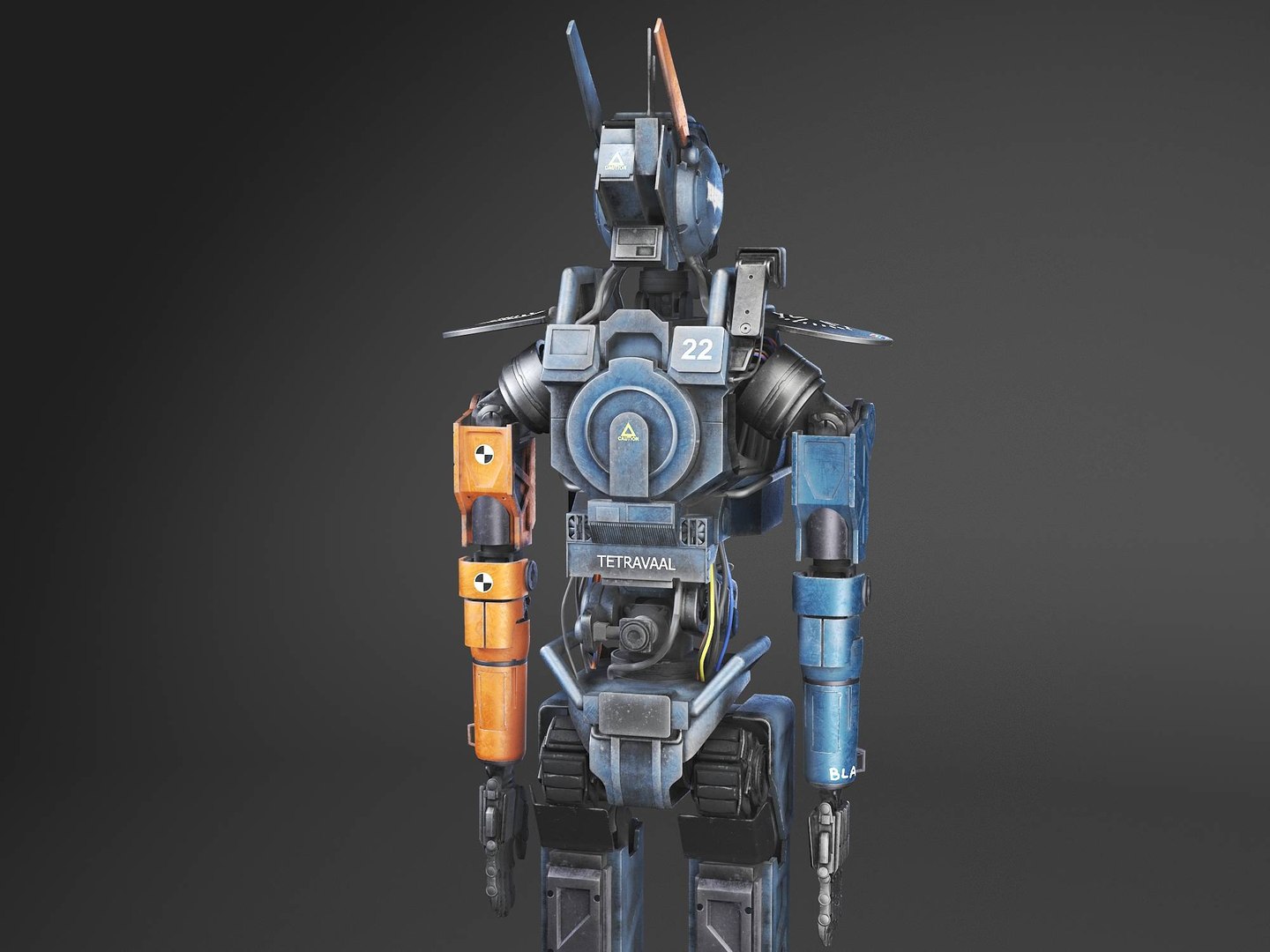 Chappie Robot 3D Model - TurboSquid 1251084
