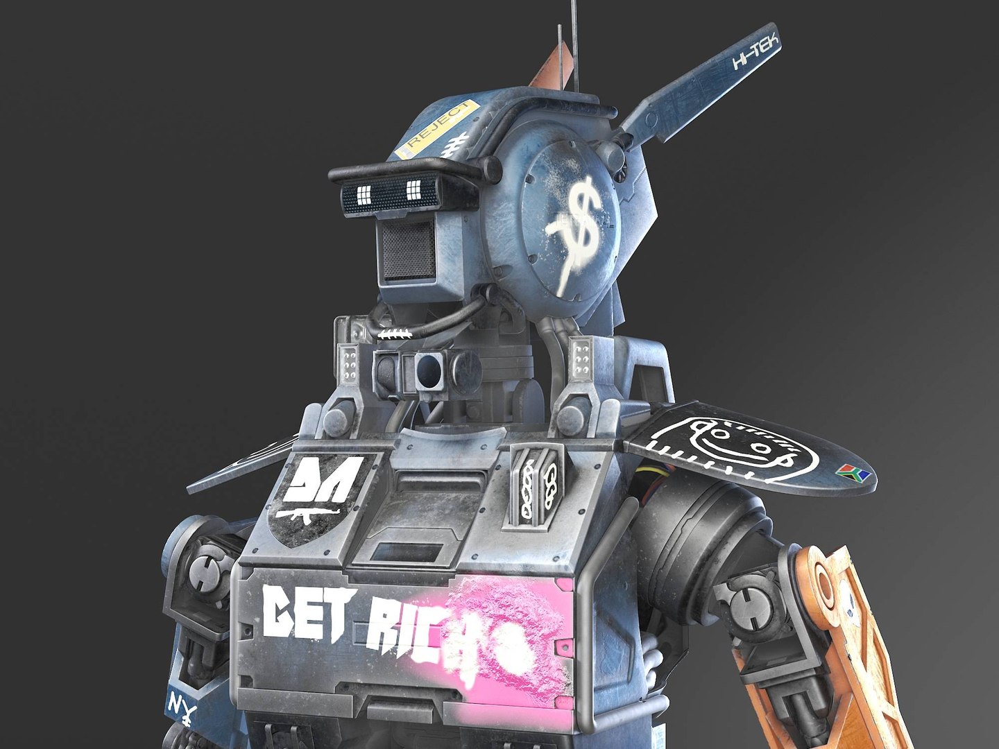 Chappie Robot 3D Model - TurboSquid 1251084