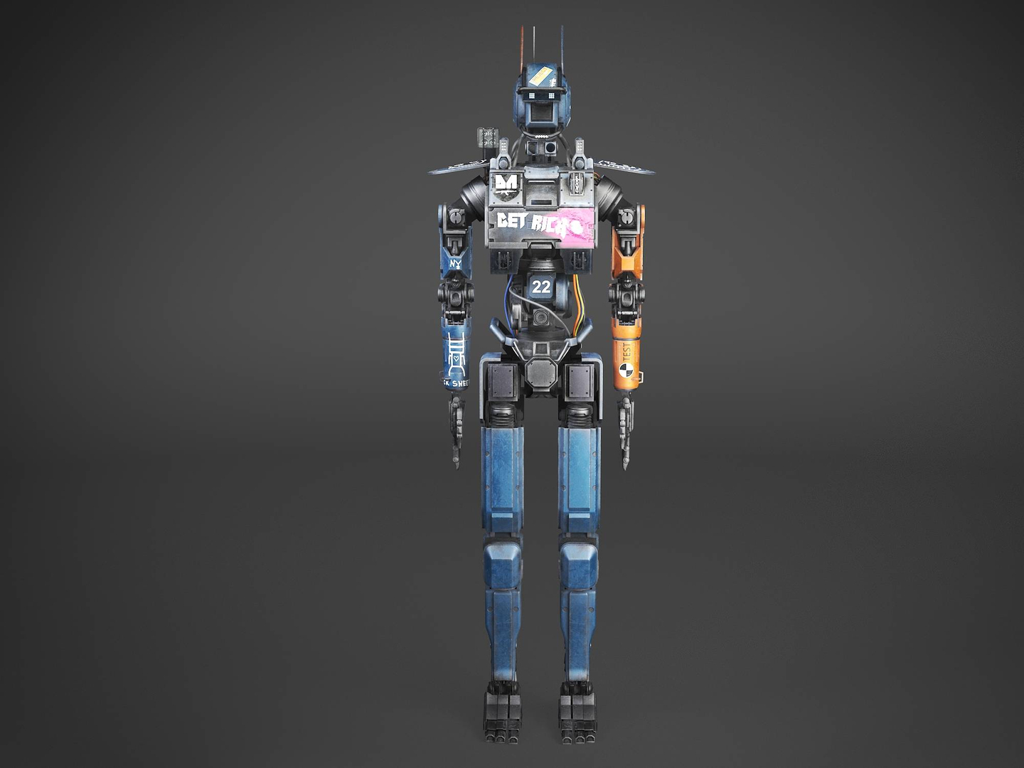Chappie robot 3D model - TurboSquid 1251084