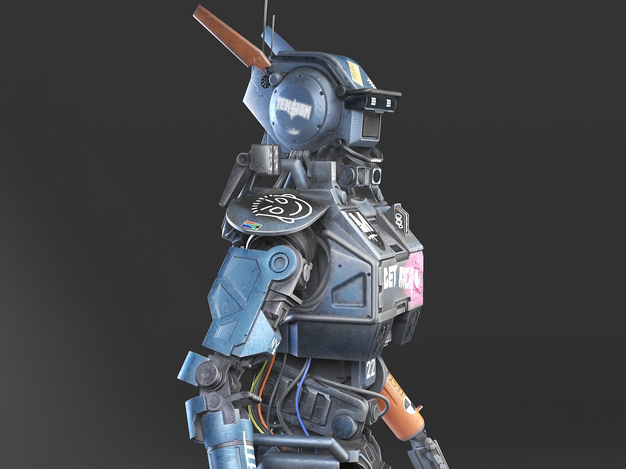 Chappie robot 3D model - TurboSquid 1251084