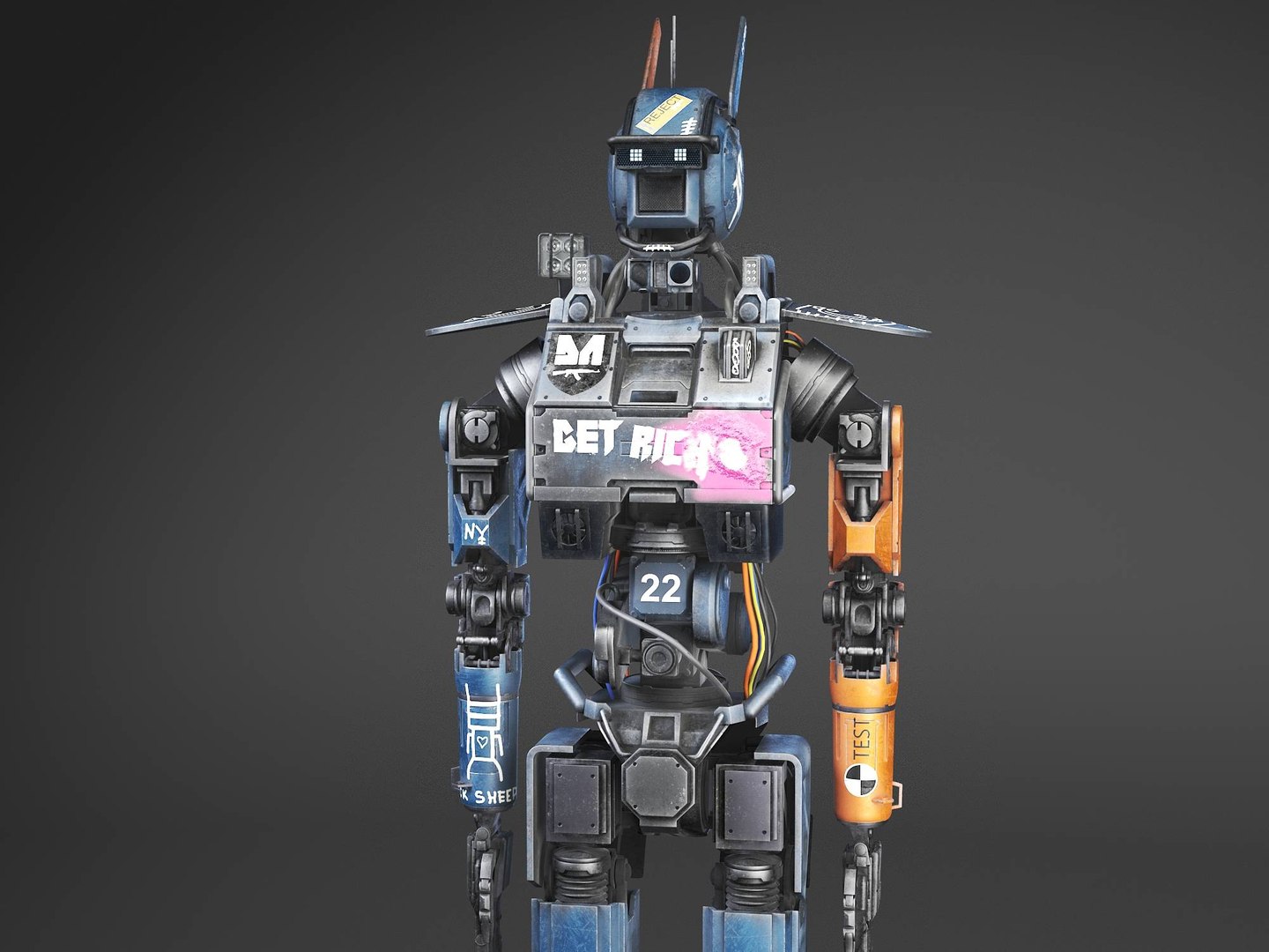 Chappie Robot 3D Model - TurboSquid 1251084