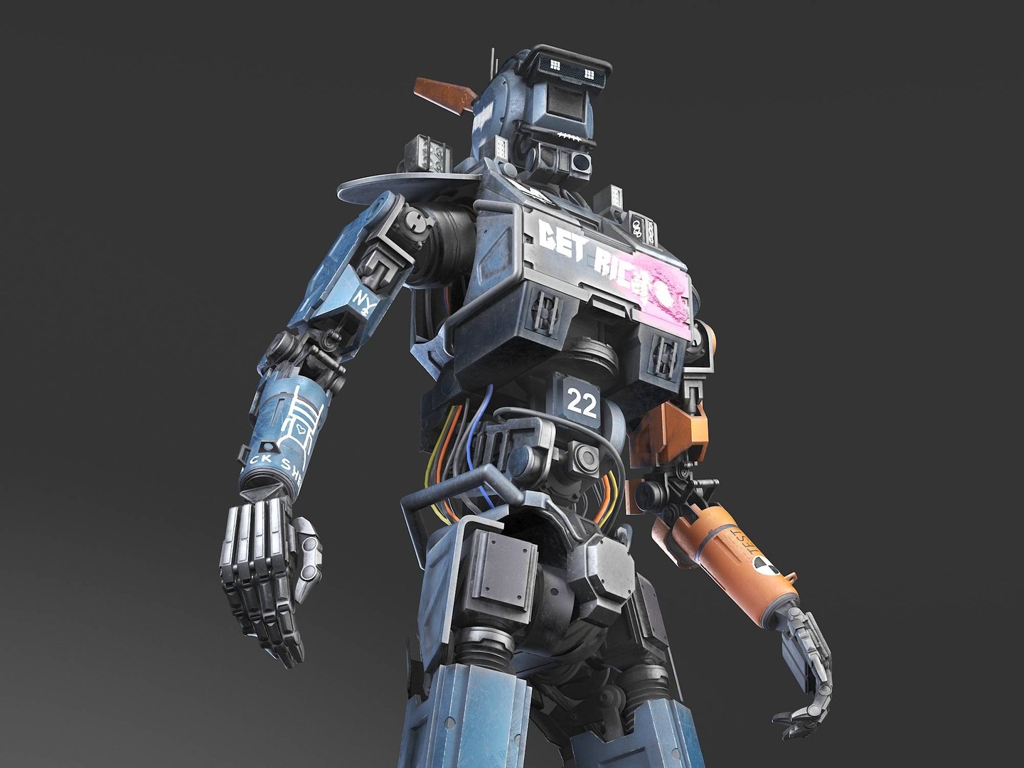 Chappie Robot 3D Model - TurboSquid 1251084