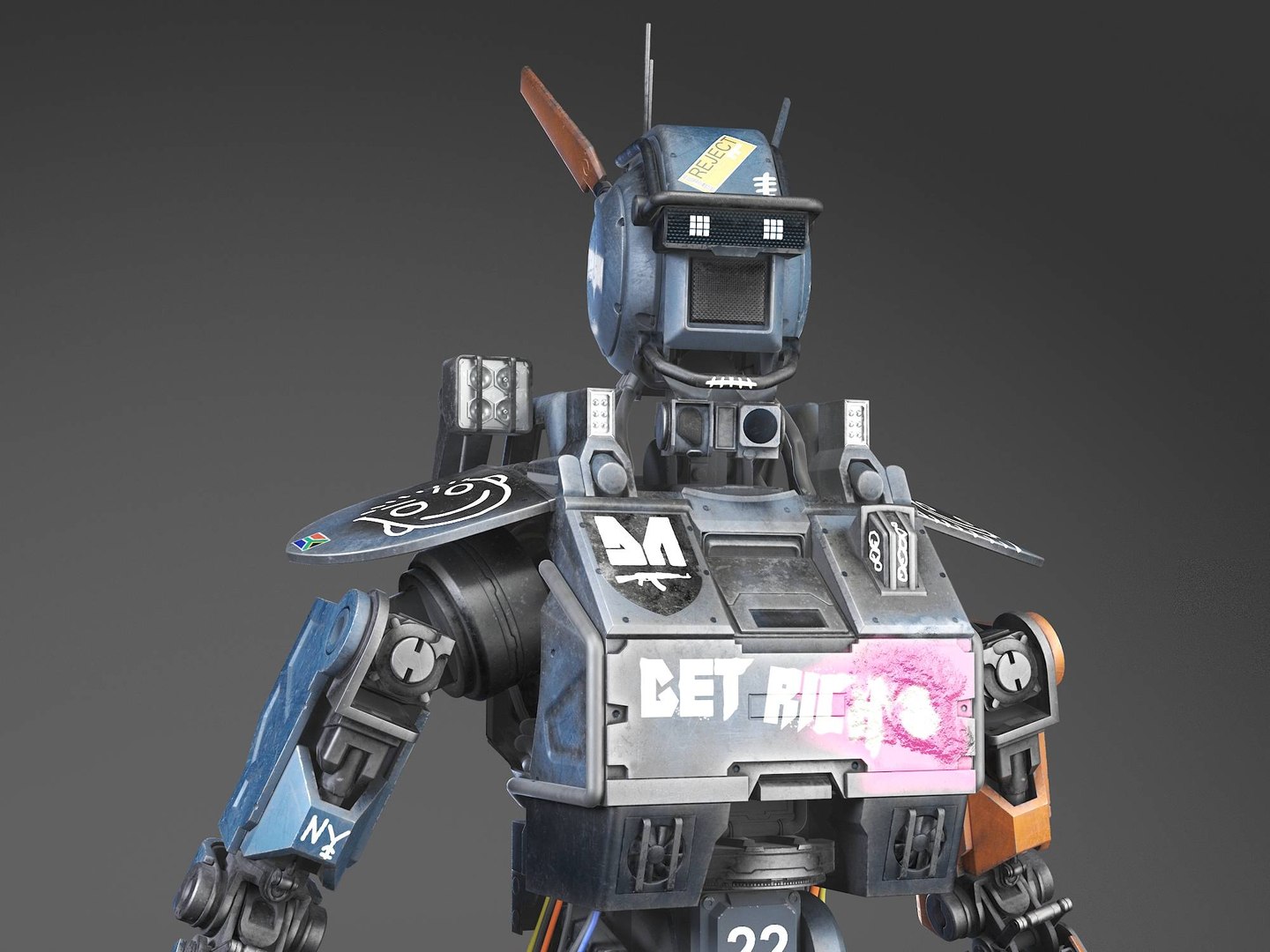 Chappie Robot 3D Model - TurboSquid 1251084